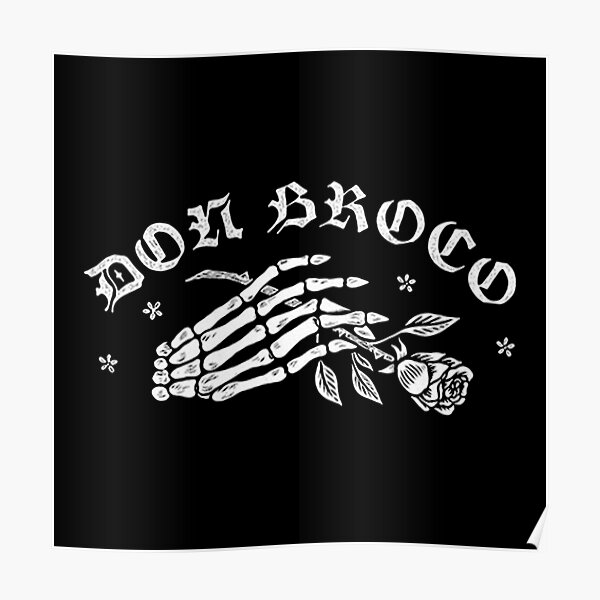 Don Broco Black And White Logo Poster For Sale By Brothwood Redbubble