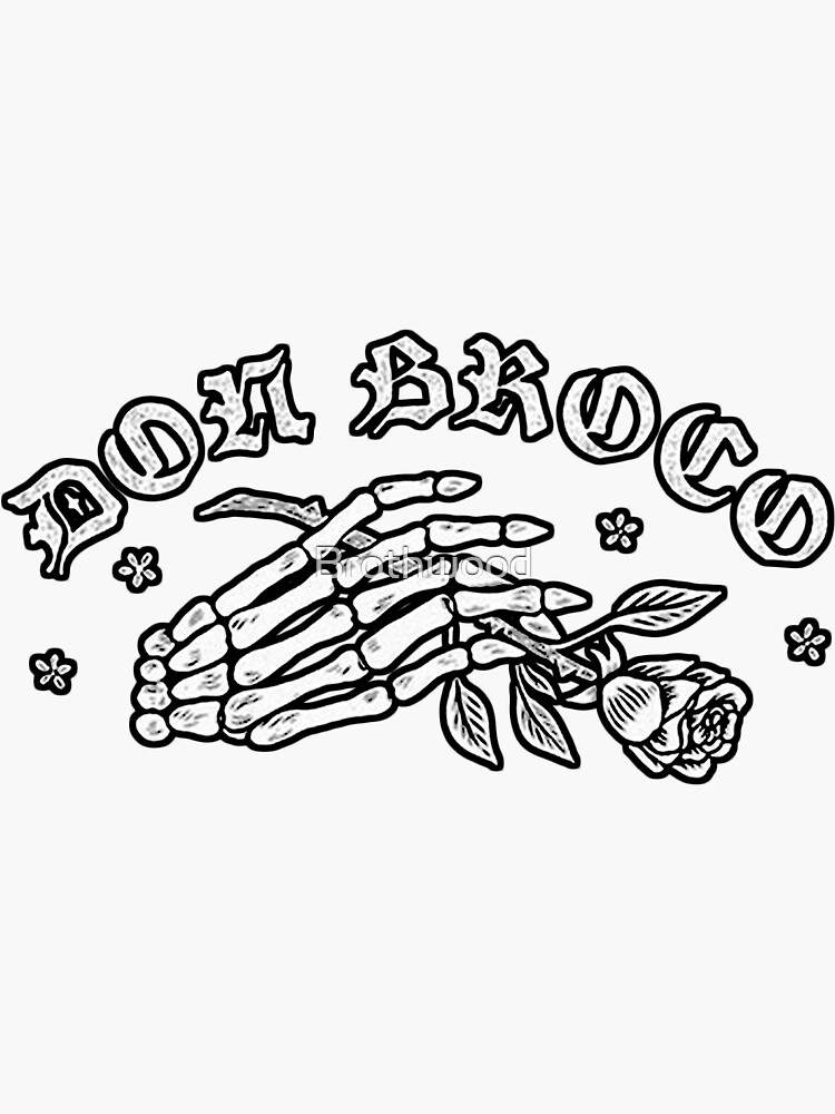 "don broco black and white logo" Sticker for Sale by Brothwood | Redbubble