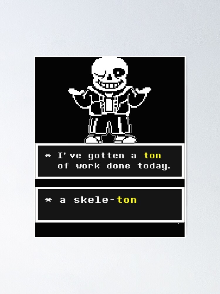 "Undertale Sans" Poster for Sale by VictorWright | Redbubble