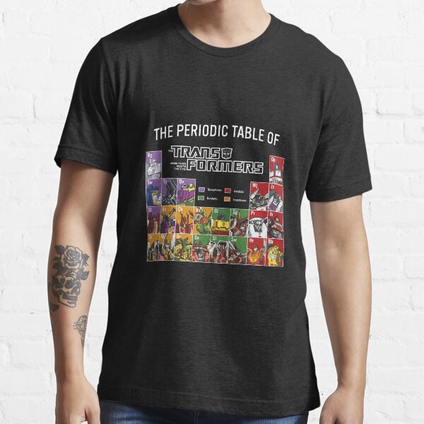 "Transformers The Periodic Table Of Transformers" T-shirt for Sale by ...
