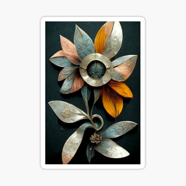 "Metal Flower design idea" Sticker for Sale by WeddingPrint | Redbubble