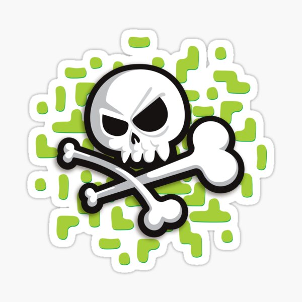 "Angry Skull" Sticker for Sale by peterIBIM | Redbubble