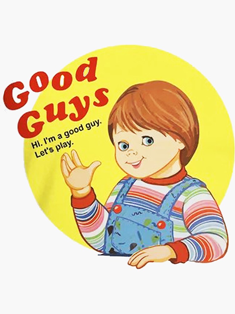 "Chucky Child's Play Good Guys Doll" Sticker for Sale by willieapsum ...