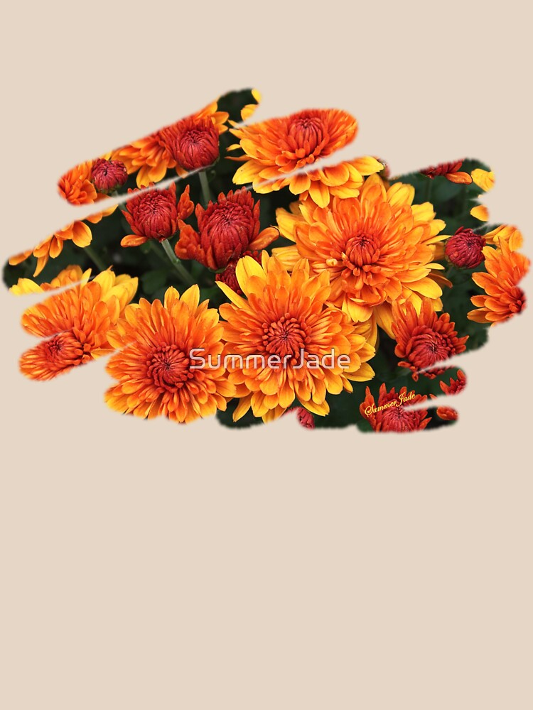 "Fall Fancy ~ Rust Color Button Mums" T-shirt for Sale by SummerJade ...