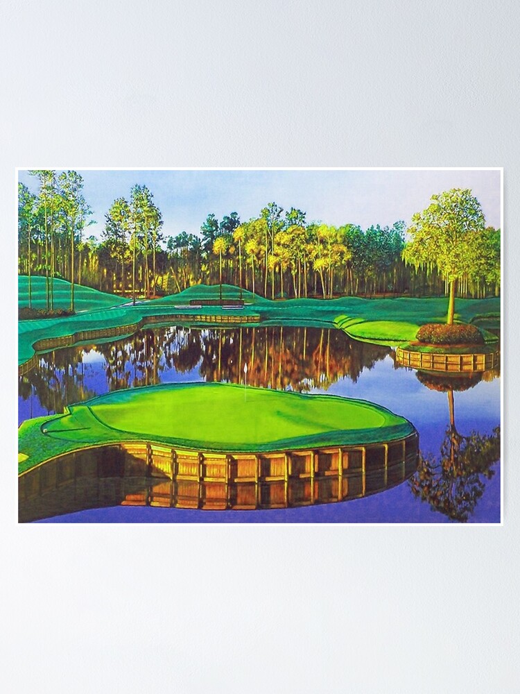 "17th hole at TPC Sawgrass" Poster for Sale by juliawebbsie | Redbubble
