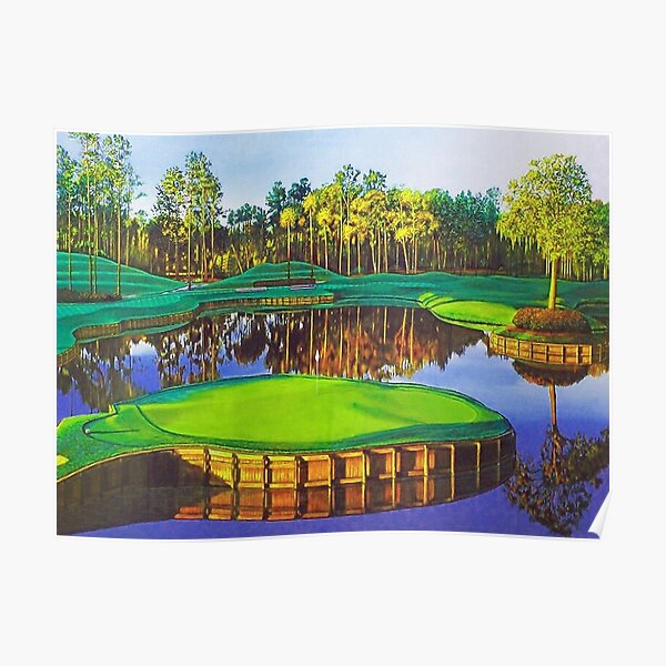 "17th hole at TPC Sawgrass" Poster for Sale by juliawebbsie | Redbubble