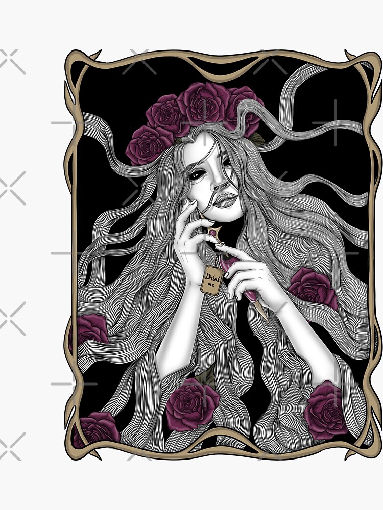 "Drink Me Potion from Alice in Wonderland " Sticker for Sale by ...