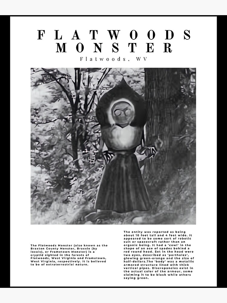 "Minimalist Cryptids Flatwoods Monster " Poster for Sale by joxjuenter ...
