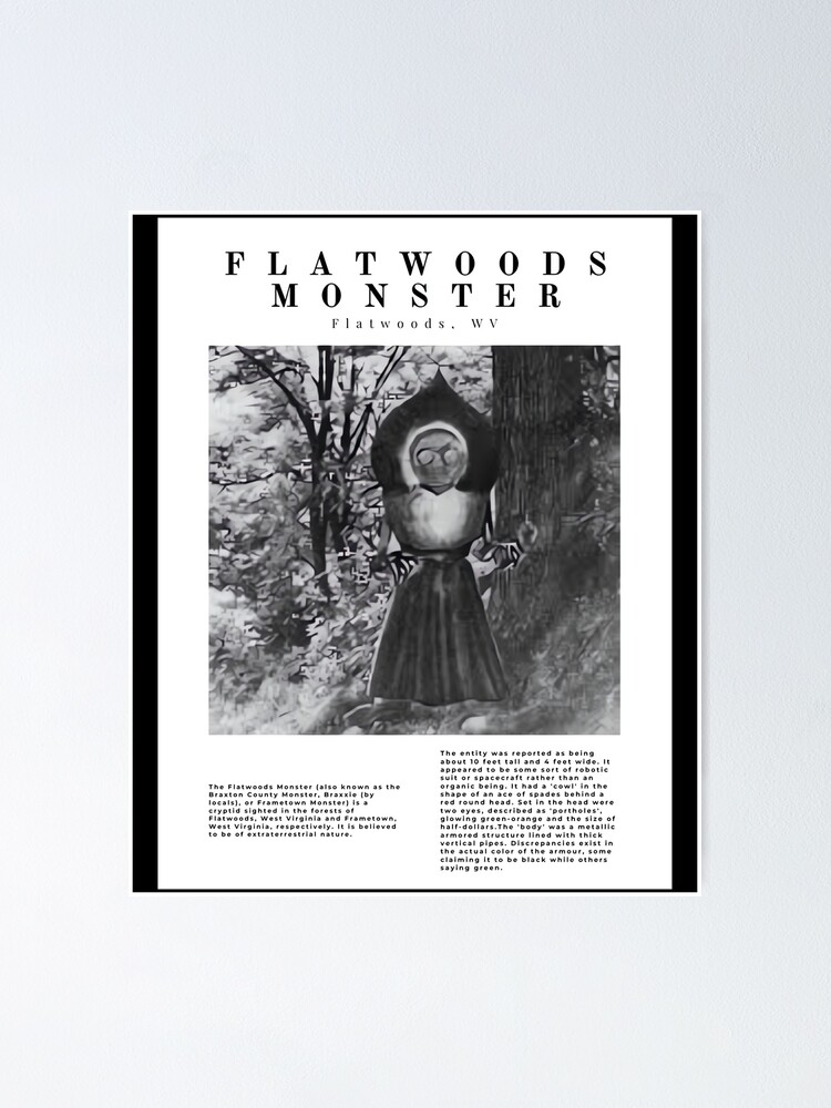 "Minimalist Cryptids Flatwoods Monster " Poster for Sale by joxjuenter ...