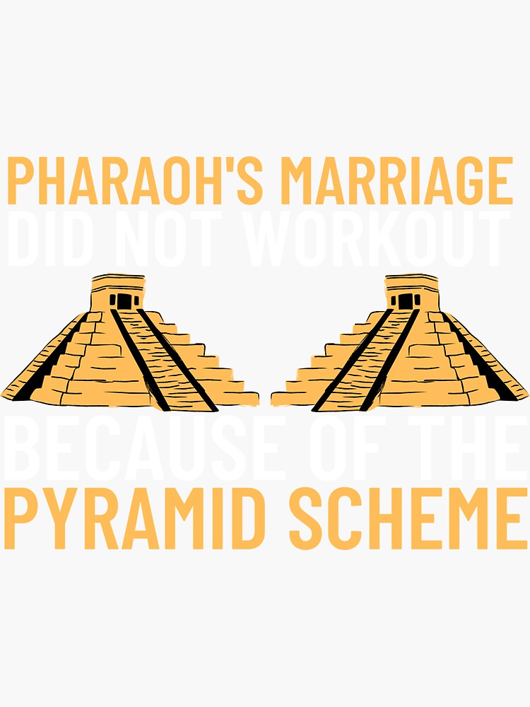 "Funny Pyramid Lover Memes Egyptian Jokes" Sticker for Sale by ...