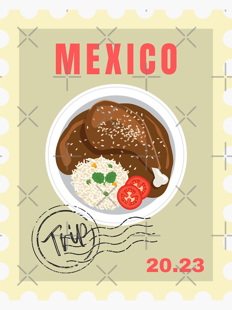 Pegatina «Sellos de viaje a México, viaje a México 2023, México aquí ...