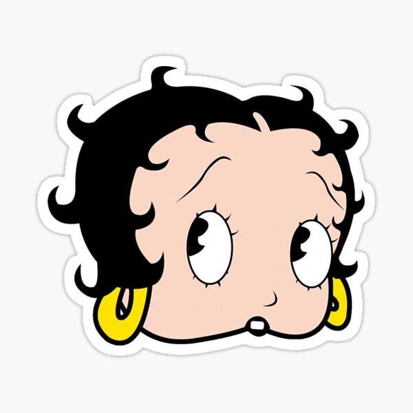 "Betty Boop Betty Boop Face" Sticker for Sale by TonyTurne | Redbubble