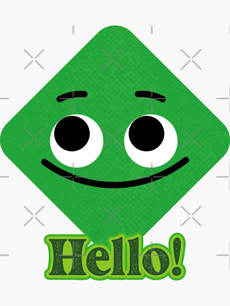"hello" Sticker for Sale by Galaxy8999 | Redbubble