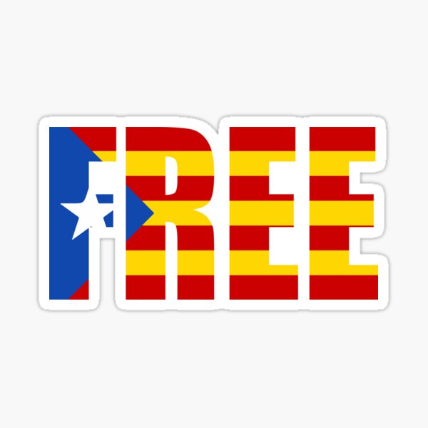 "Free Catalonia " Sticker for Sale by Sago-Design | Redbubble