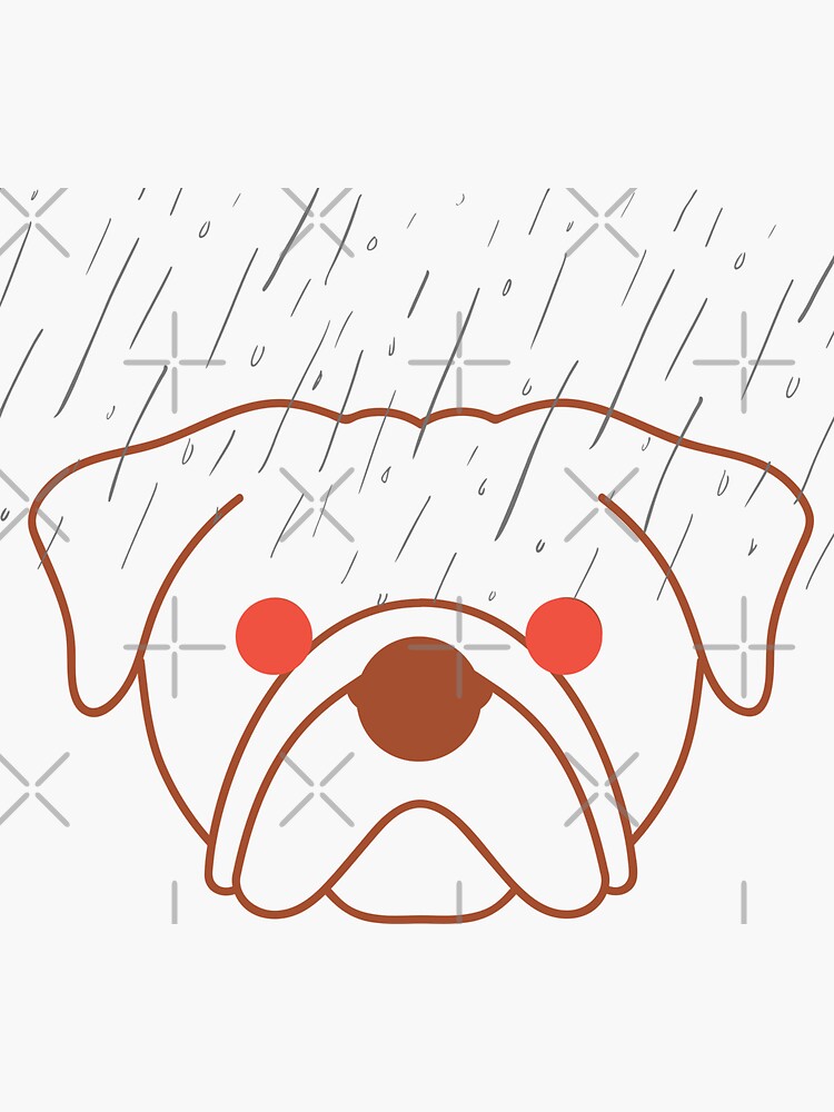 "Sad Dog Face" Sticker for Sale by Arrow60 | Redbubble