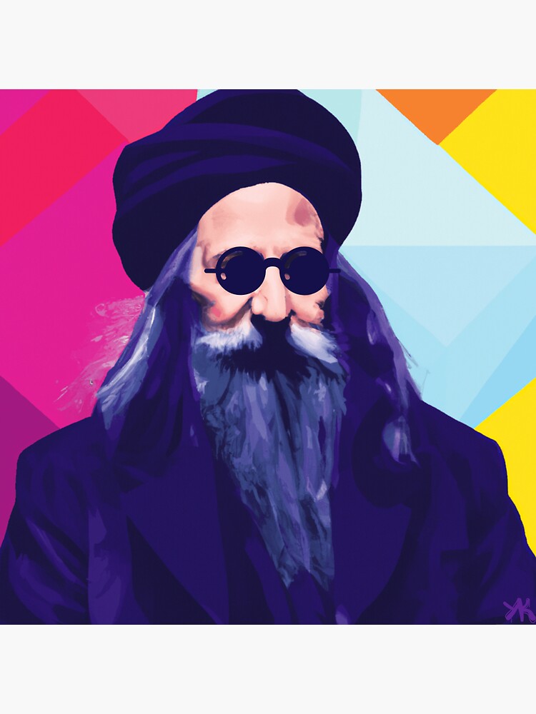 "Rabbi Rebel" Sticker for Sale by Lavlor-Judaica | Redbubble