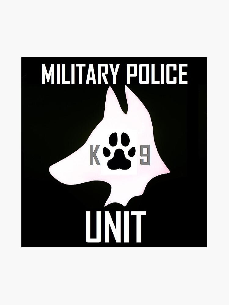 "Military Police K-9" Sticker for Sale by Workingdogs | Redbubble