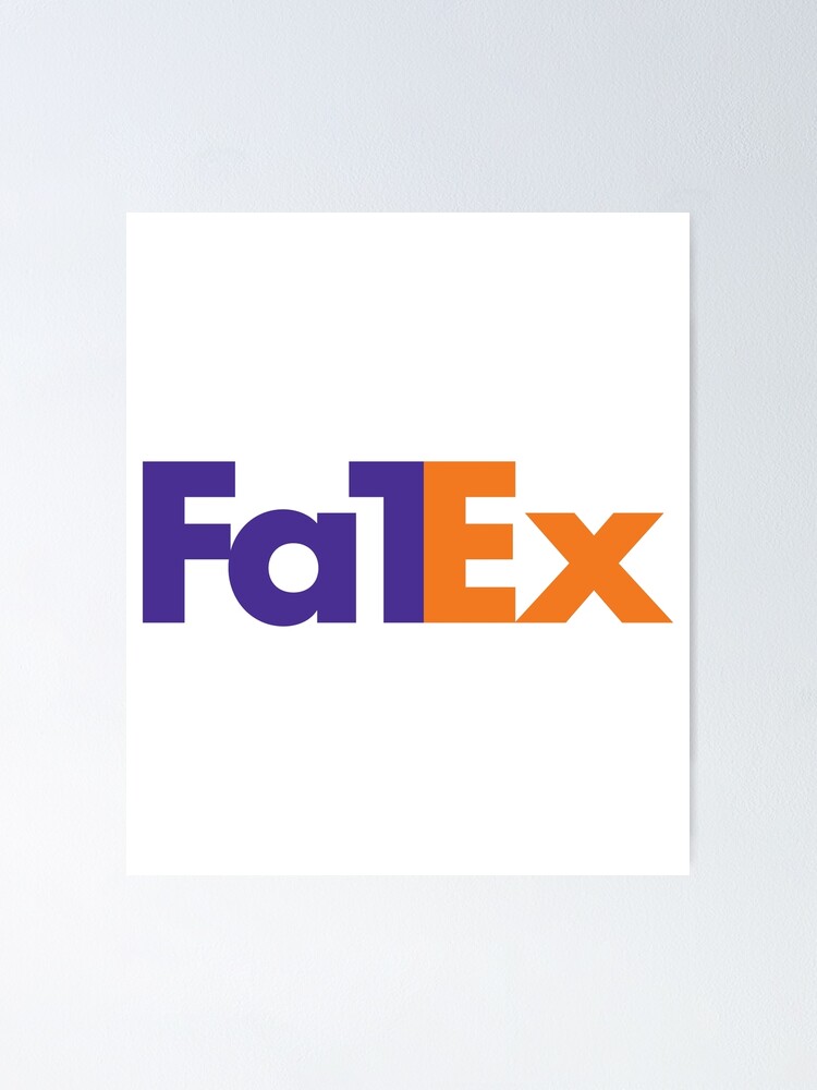 "FatEx | FatEx | Funny logo parody" Poster for Sale by ProdbyNiECO ...