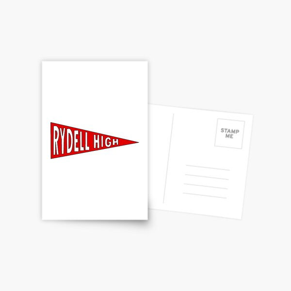 "Rydell High Pennant Flag" Postcard for Sale by Alainne Einam | Redbubble