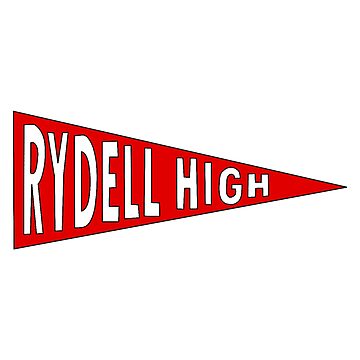 "Rydell High Pennant Flag" Sticker for Sale by alaieina | Redbubble