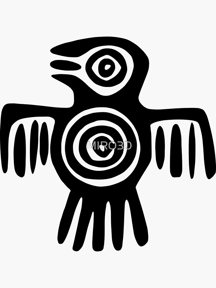 "Inca culture, bird" Sticker for Sale by MIRO3D | Redbubble