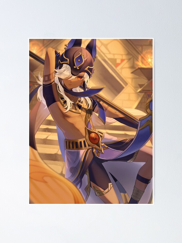 "Cyno Genshin Impact" Poster for Sale by Chaminho | Redbubble