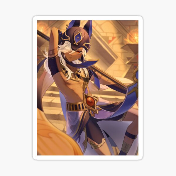 "Cyno Genshin Impact" Sticker for Sale by Chaminho | Redbubble