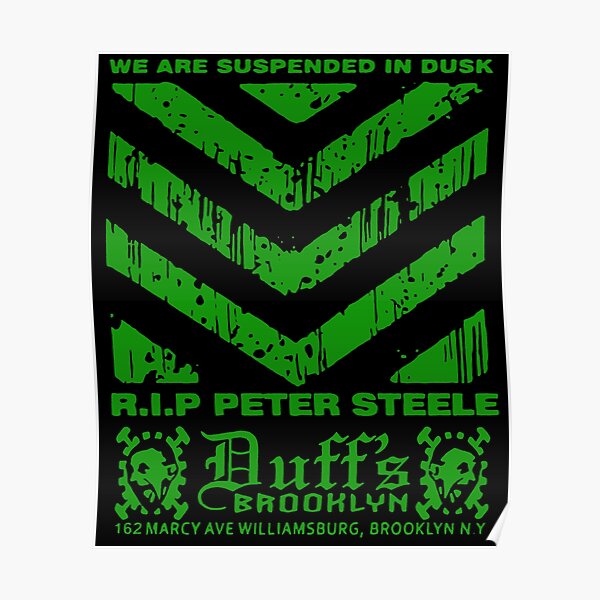 "Rare Type O Negative Rip Peter Steele Tribute" Poster for Sale by ...