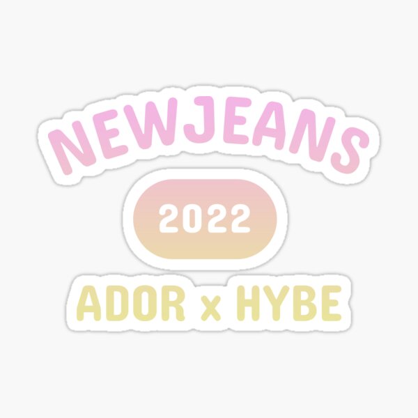 "NewJeans 2022 Ador x Hybe" Sticker for Sale by shopnojams | Redbubble