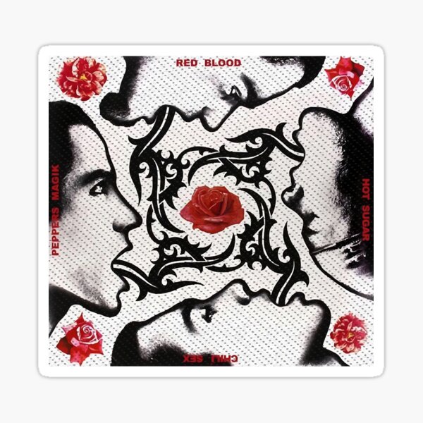 "XXXRHCPXXXX Red Blood" Sticker for Sale by lillianaStore | Redbubble