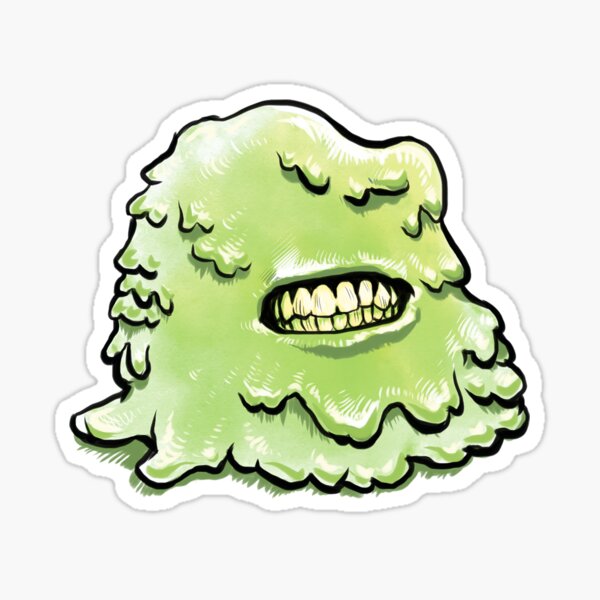 "Smiling Slime" Sticker for Sale by coriredford | Redbubble