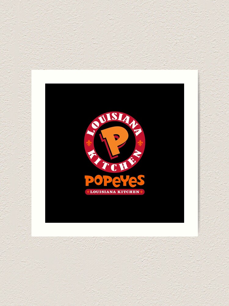 "popeyes louisiana kitchen logo" Art Print for Sale by jipatketelu ...