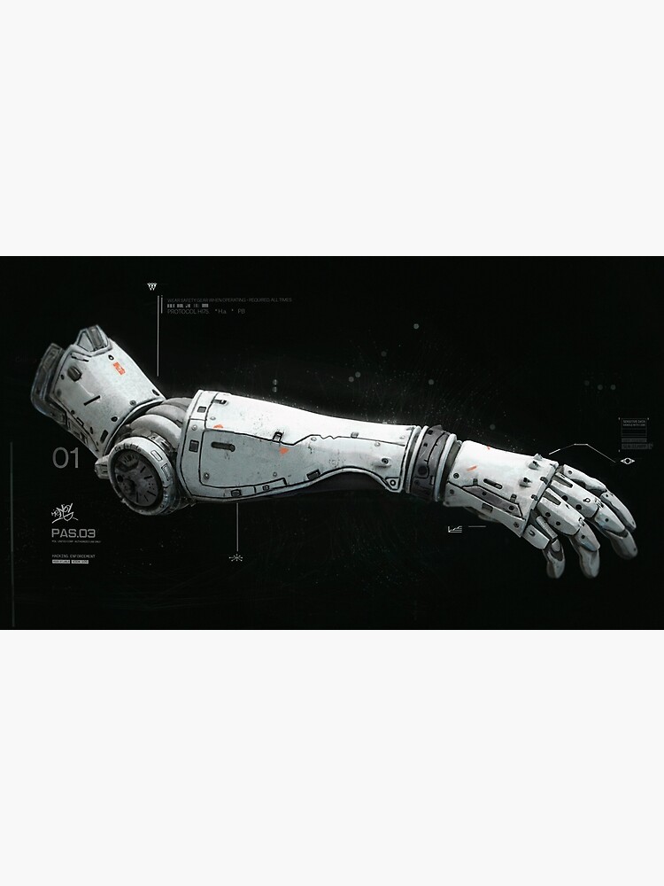 "Robot arm prototype 07" Poster for Sale by miguelnarayan | Redbubble