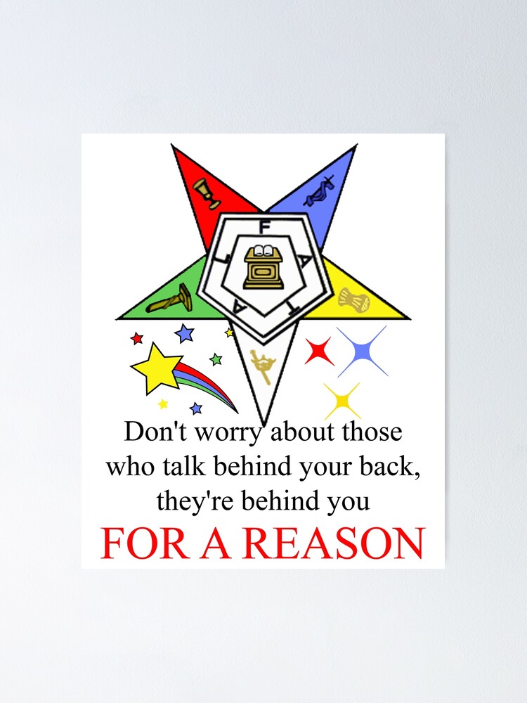 "OES Order Of The Eastern Star Quote Logo Sisterhood " Poster for Sale ...