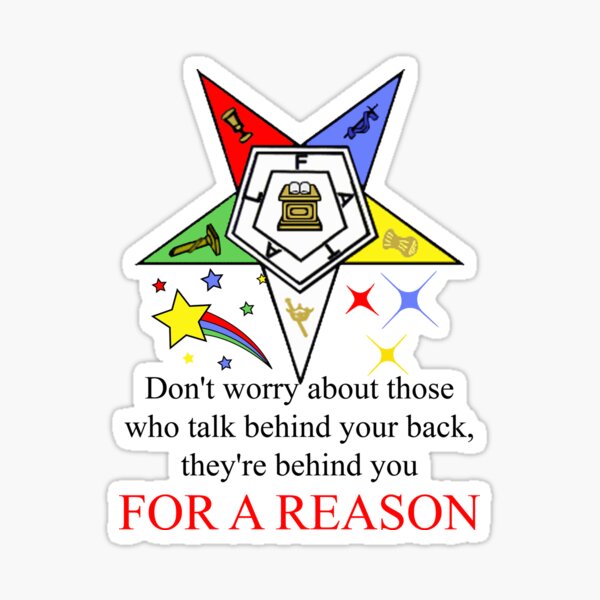 "OES Order Of The Eastern Star Quote Logo Sisterhood " Sticker for Sale ...