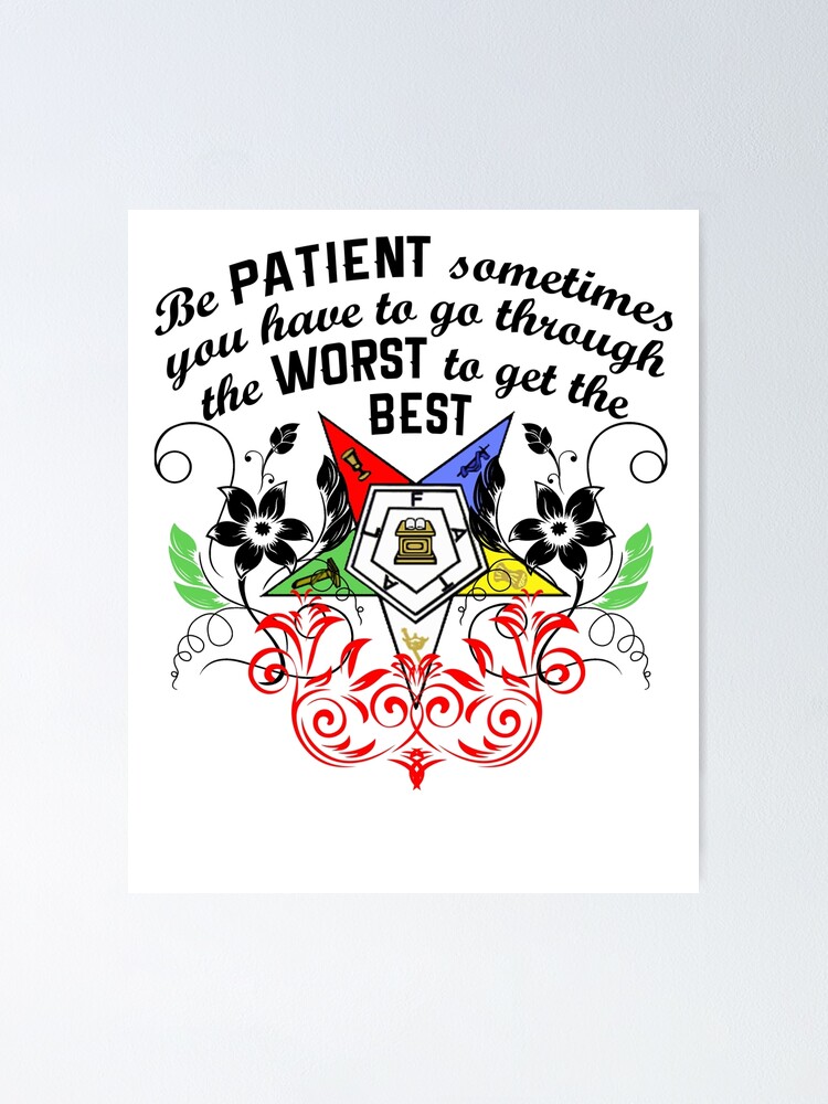 " OES Order Of The Eastern Star Quote Logo Sisterhood " Poster for Sale ...