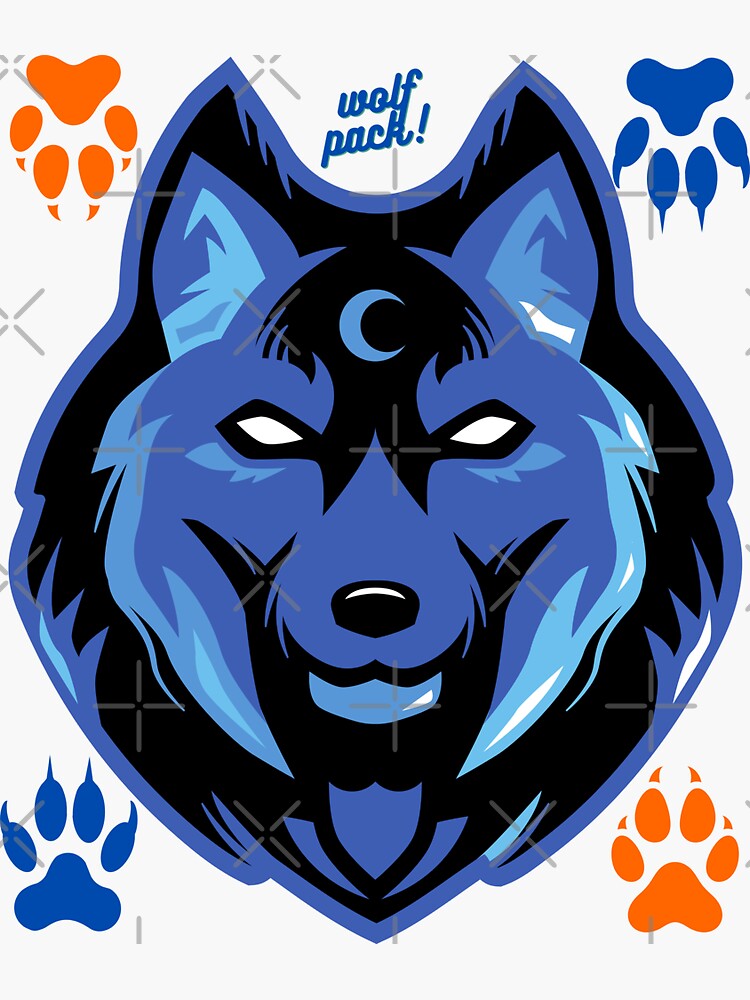 "Wolf pack" Sticker for Sale by RonelM | Redbubble