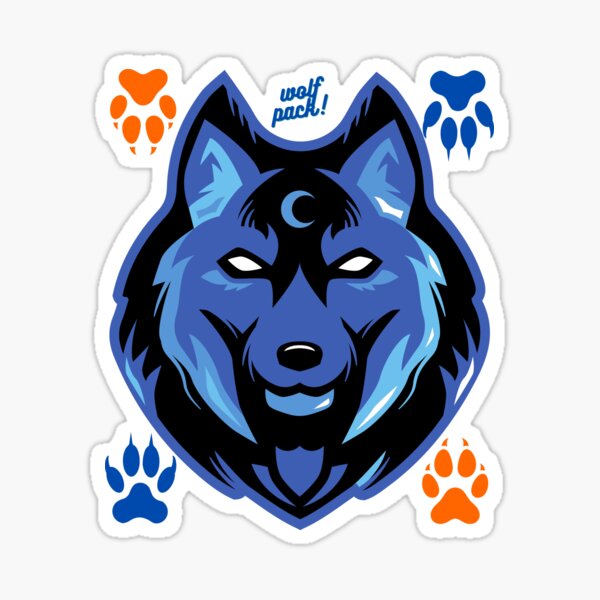 "Wolf pack" Sticker for Sale by RonelM | Redbubble