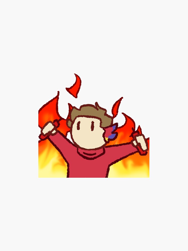 "Grian Emote Sticker" Sticker for Sale by -megaronii- | Redbubble
