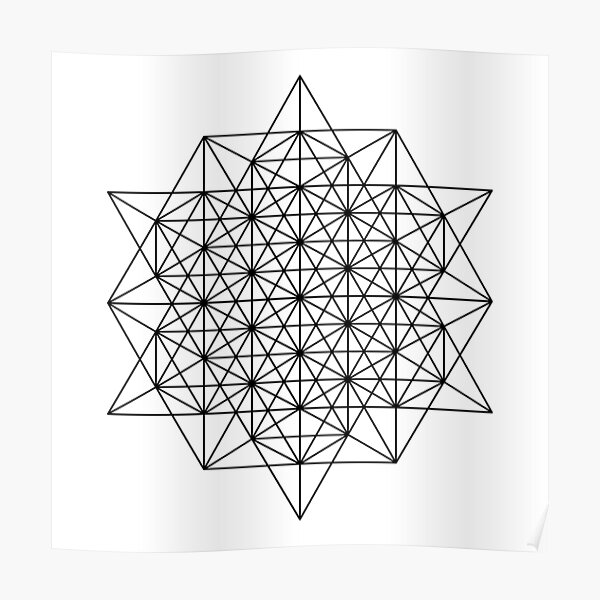 "64 Tetrahedron Sacred Geometry " Poster for Sale by ciretose | Redbubble