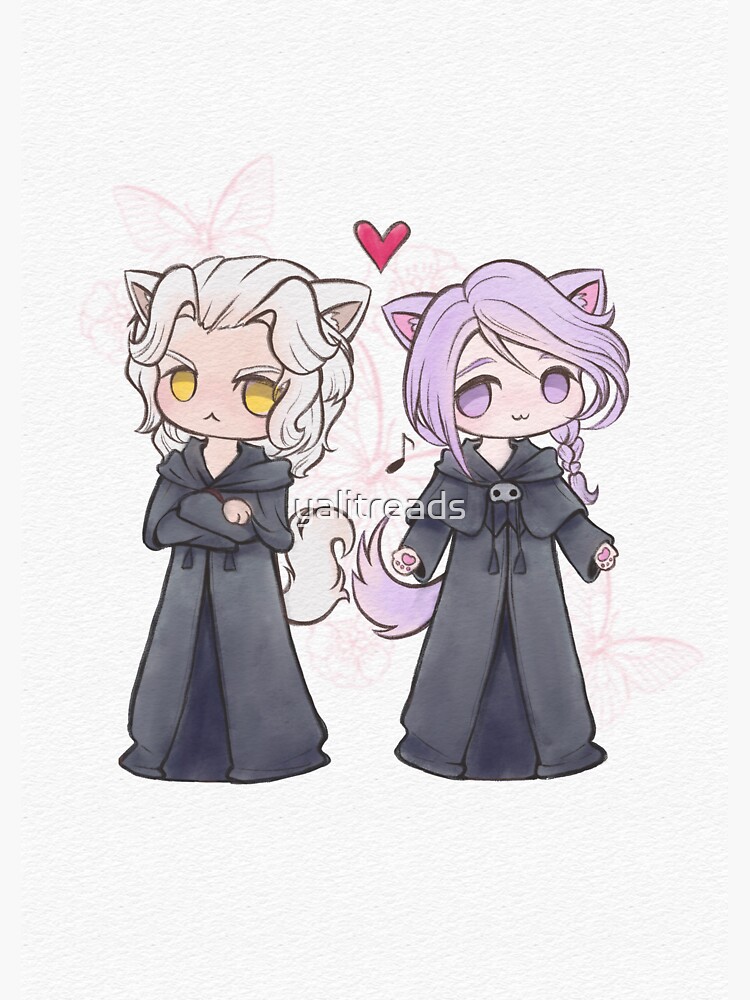 Pegatina «FFXIV Emet-Selch Hythlodaeus Hades Hythades Hythemet Gatos ...