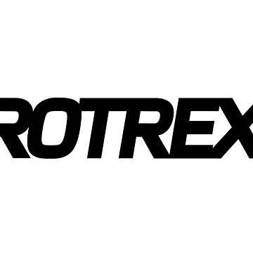 "Rotrex Logo Black" Sticker for Sale by Rotrex | Redbubble