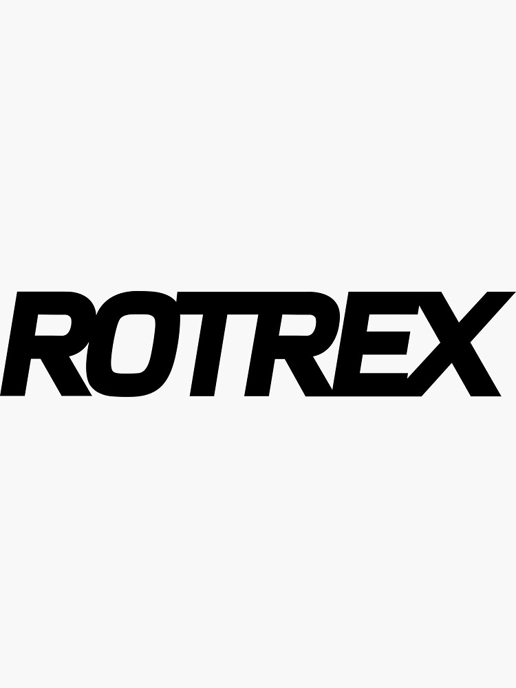 "Rotrex Logo Black" Sticker for Sale by Rotrex | Redbubble