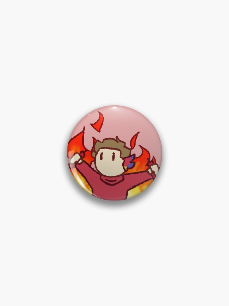 "Grian Emote Sticker" Pin for Sale by -megaronii- | Redbubble