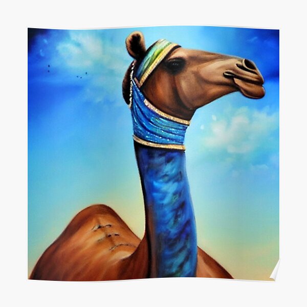 "Blue Camel" Poster for Sale by camel77 | Redbubble