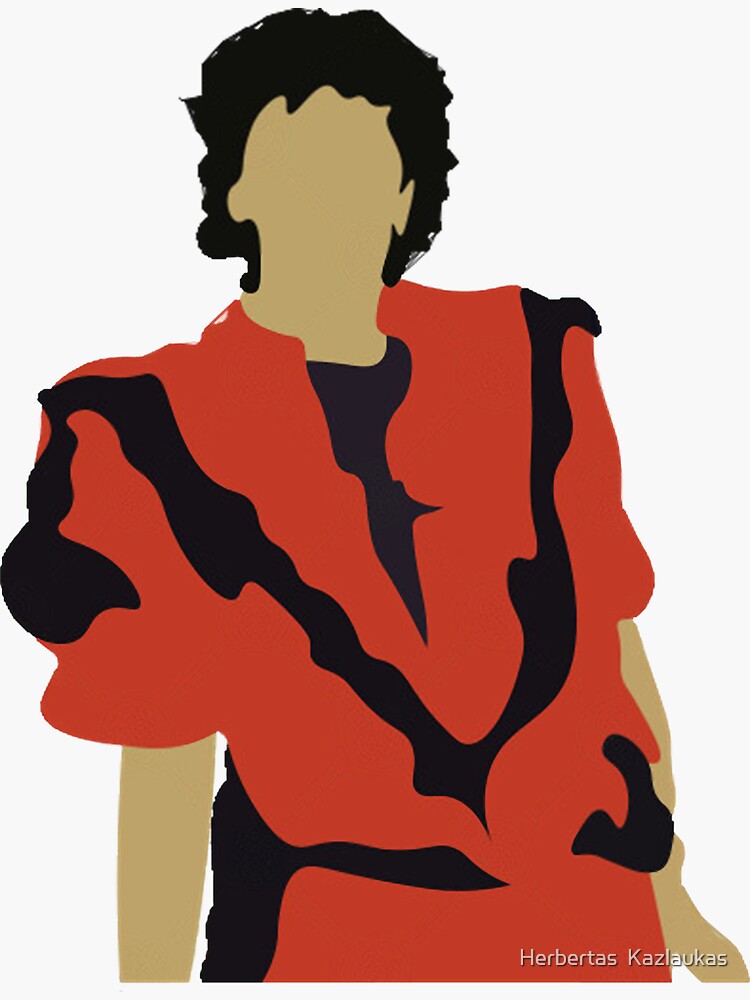 "Thriller" Sticker for Sale by herbertaskaz | Redbubble