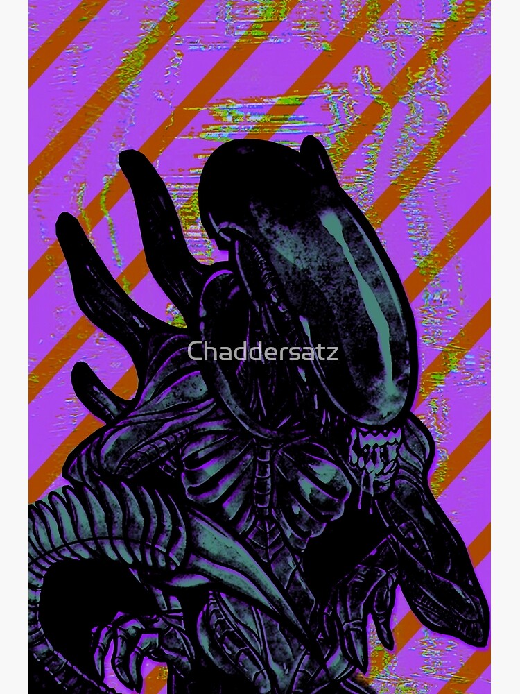 "Alien Aliens Pop Art Illustration" Poster by Chaddersatz | Redbubble