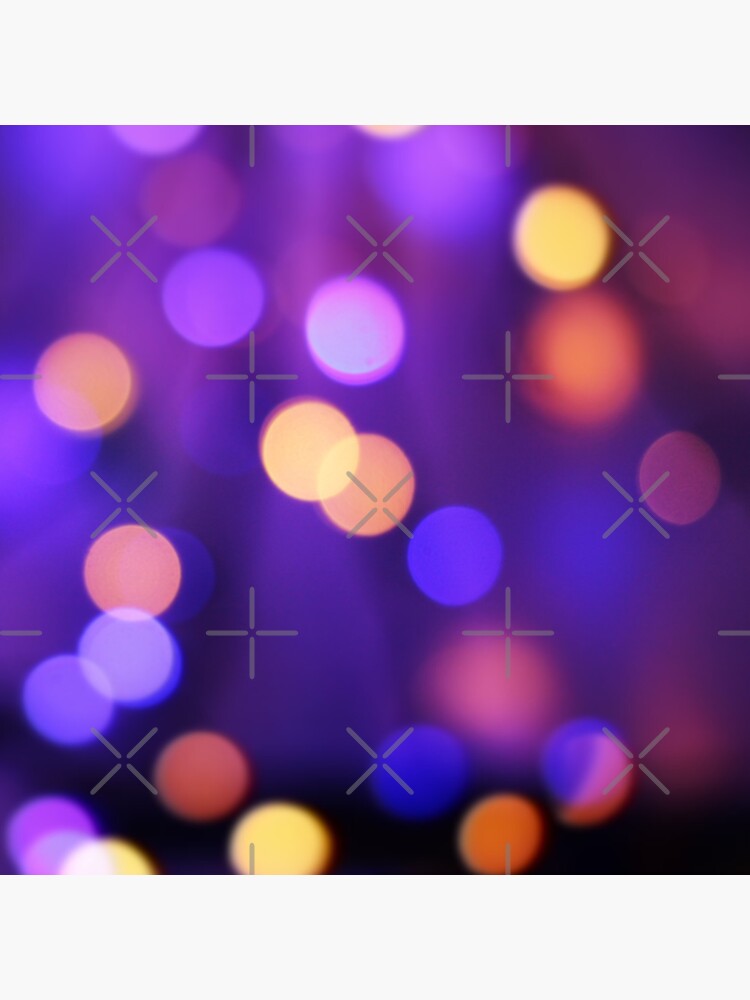 "Light bokeh flares in violet and orange tones" Sticker for Sale by ...