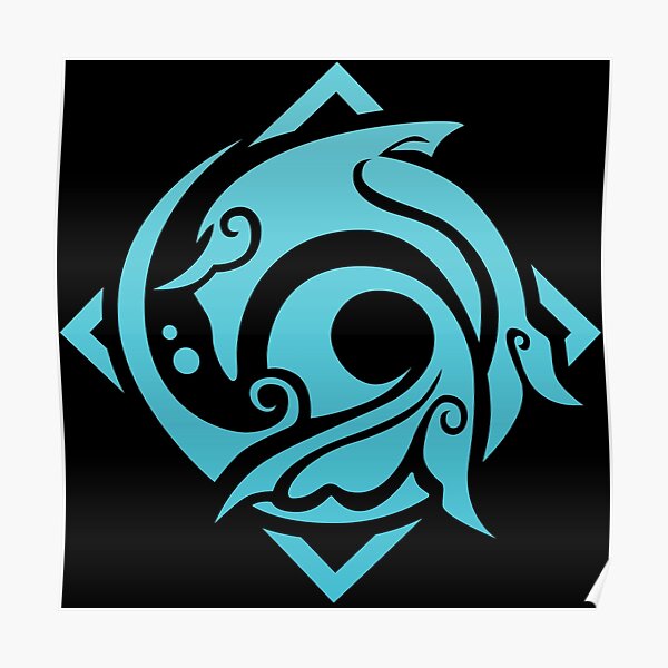 "Sangonomiya Kokomi logo - Genshin Impact" Poster for Sale by ...