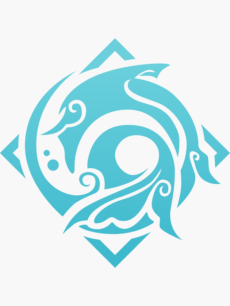 "Sangonomiya Kokomi logo - Genshin Impact" Sticker for Sale by Damien ...